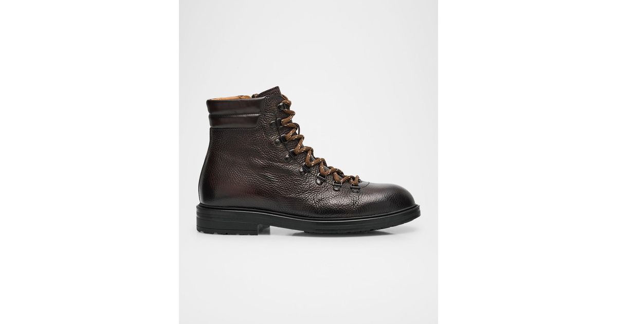 Magnanni Montana X Leather Hiking Boots in Black for Men | Lyst