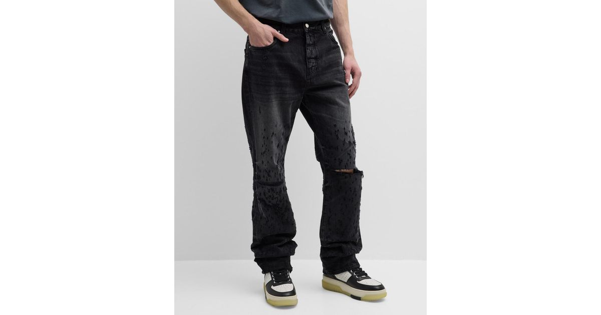 Amiri Shotgun Loose-Fit Jeans in Black for Men | Lyst