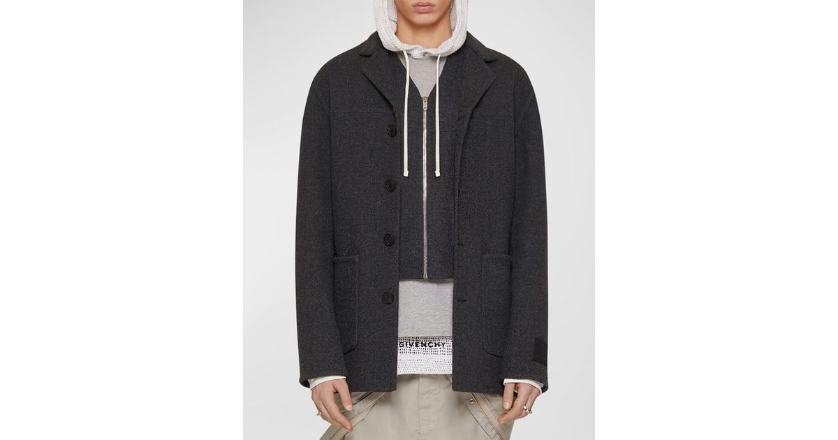 Givenchy Double-Face Chore Jacket in Black for Men | Lyst