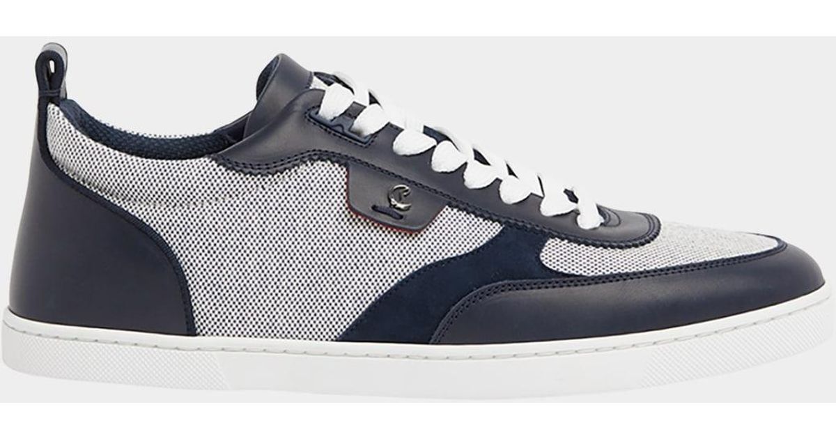 Christian Louboutin Tutti Rui Flat Low-Top Sneakers in Blue for Men | Lyst