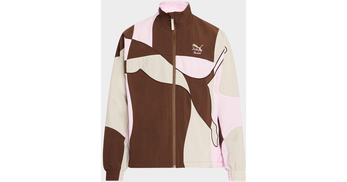 PUMA X Kidsuper Cellerator Track Jacket in Brown for Men | Lyst