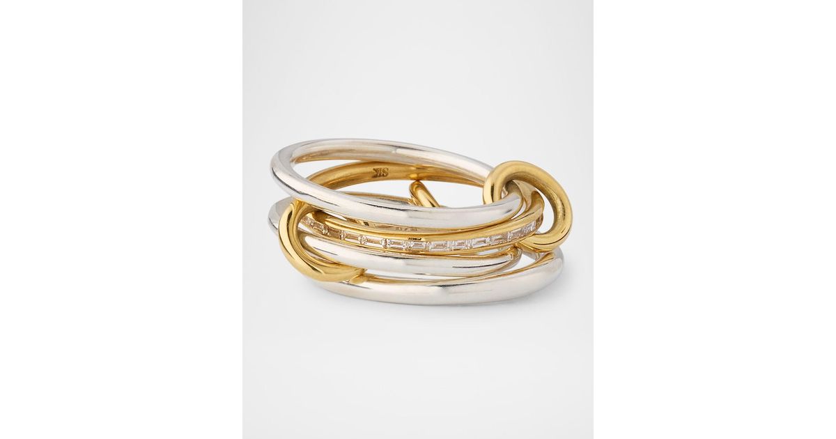 Spinelli Kilcollin Kira Sg Ring With Diamonds in Metallic | Lyst
