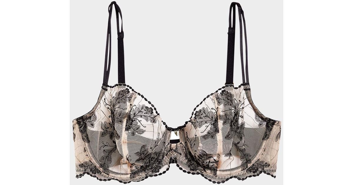 Wacoal Midnight Soiree Embroidered Full-Cup Bra in Gray | Lyst