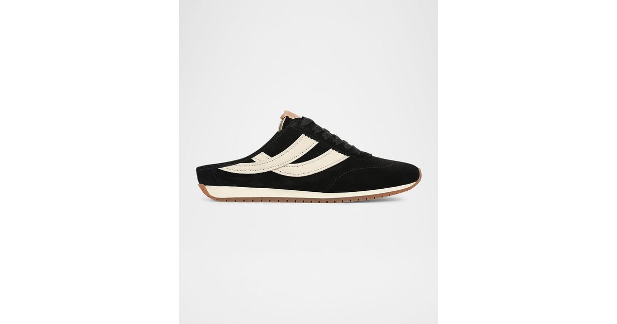 Vince Oasis Slim Runner Mule Sneakers in Black | Lyst