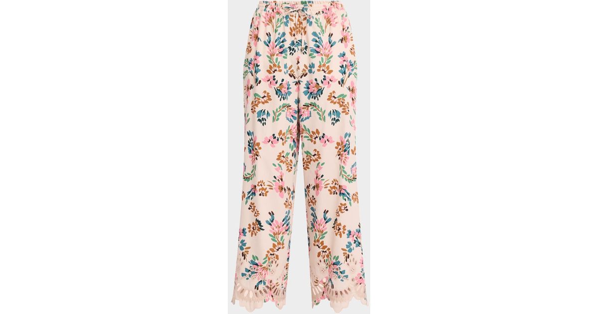 Figue Lizzy Straight-Leg Crop Pull-On Pants | Lyst