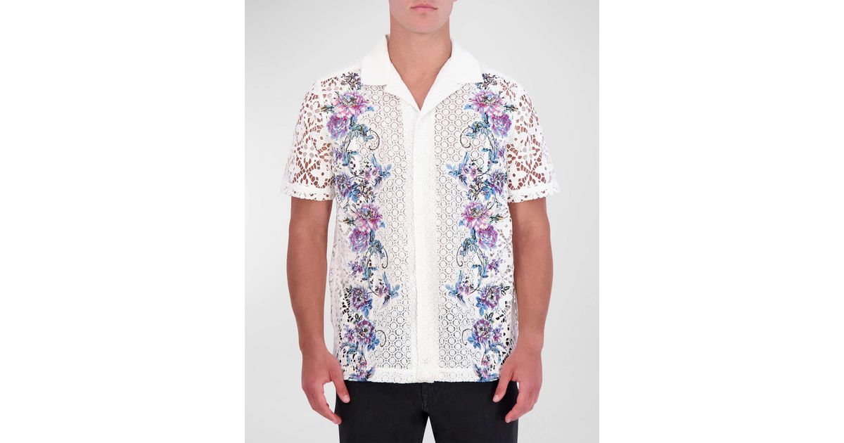 Robert Graham Vine Vista Limited Edition Woven Short-Sleeve Shirt in ...