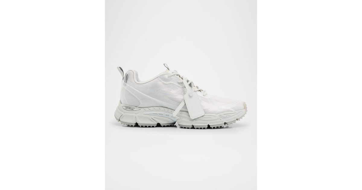 Off-White c/o Virgil Abloh Be Right Back Mesh Runner Sneakers in White ...