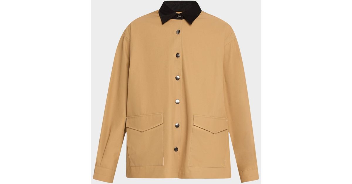 Maria McManus Oversized Field Jacket in Natural | Lyst