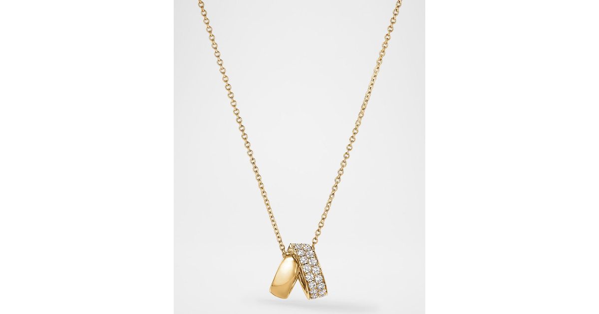 Hearts On Fire 18K Inside Out Spiral Diamond Pendant Necklace in ...
