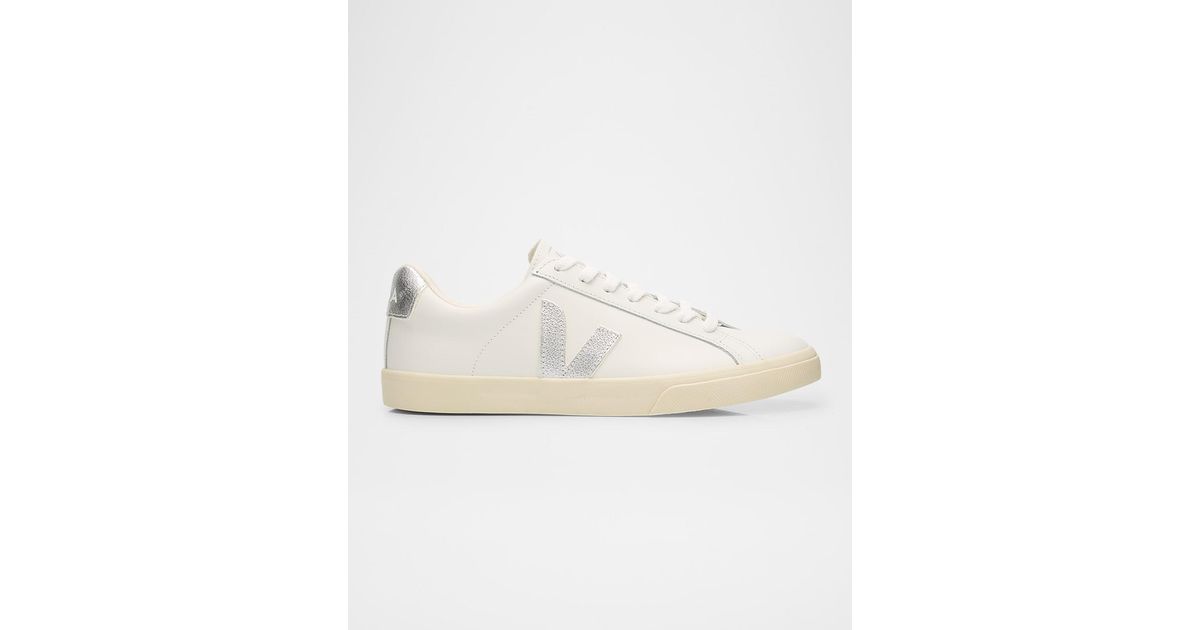 Veja Esplar Bi-Color Low-Top Sneakers in Natural | Lyst
