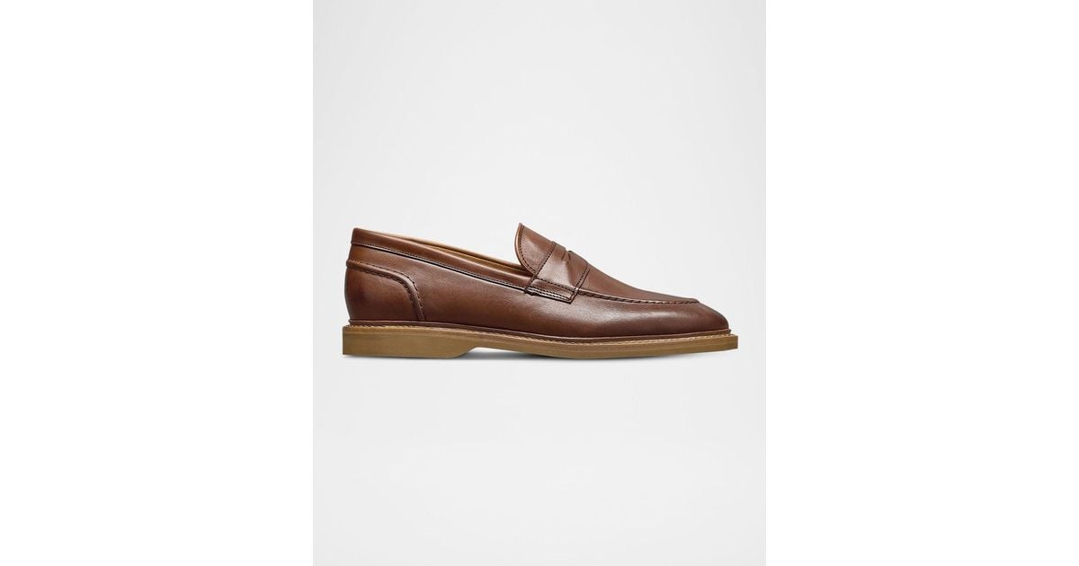 Allen Edmonds Randolph Verse Leather Penny Loafers in Brown for Men | Lyst