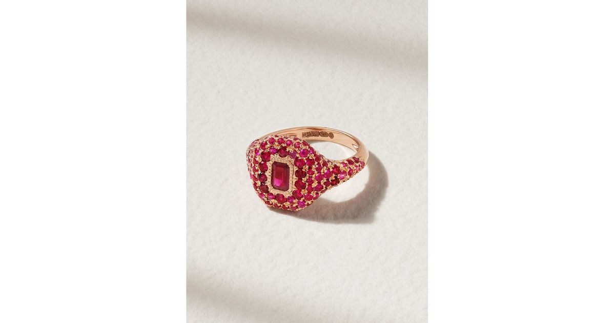 SHAY 18-Karat Rose Ruby Ring in Pink | Lyst UK