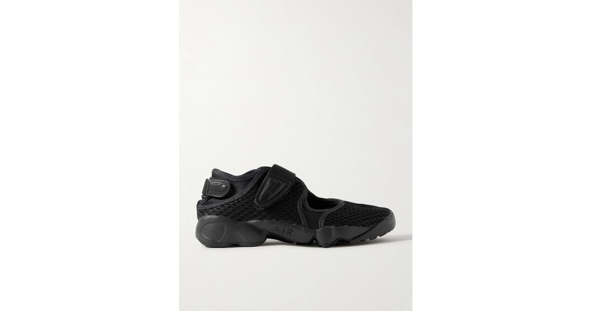 Nike Air Rift Mesh Split-Toe Sneakers in Black | Lyst