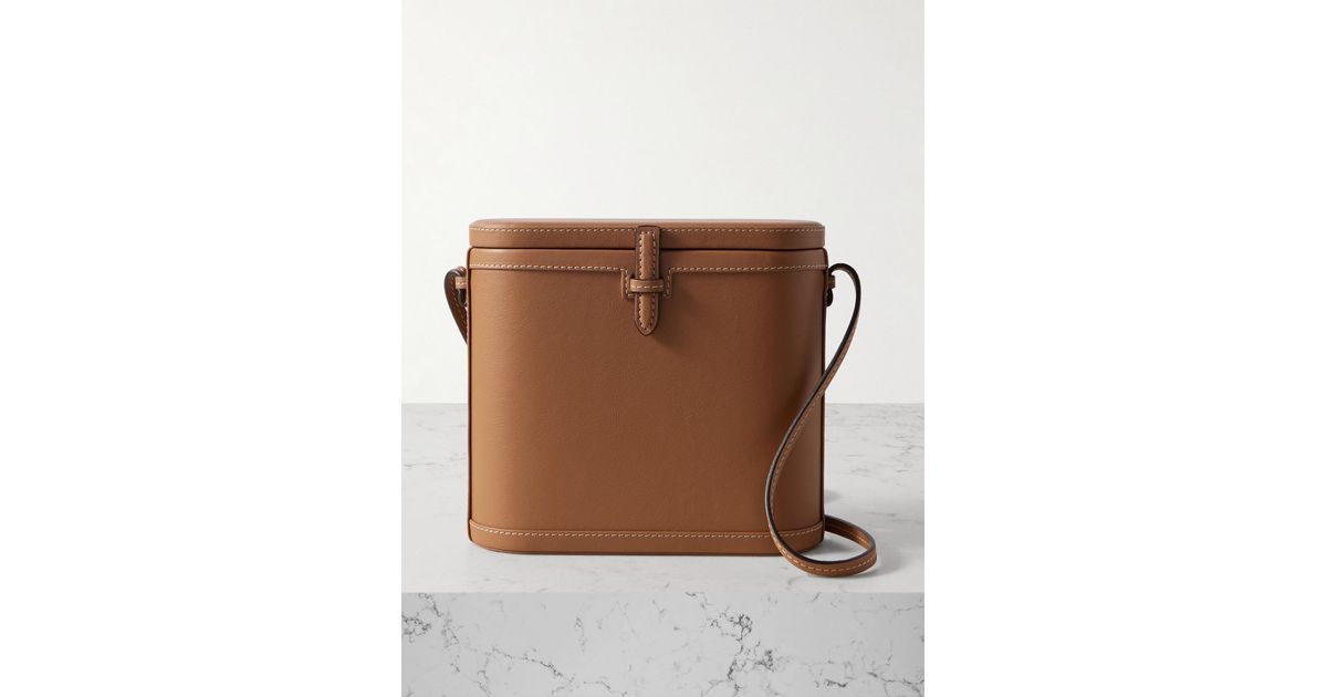 Hunting Season Oval Trunk Leather Shoulder Bag in Brown | Lyst