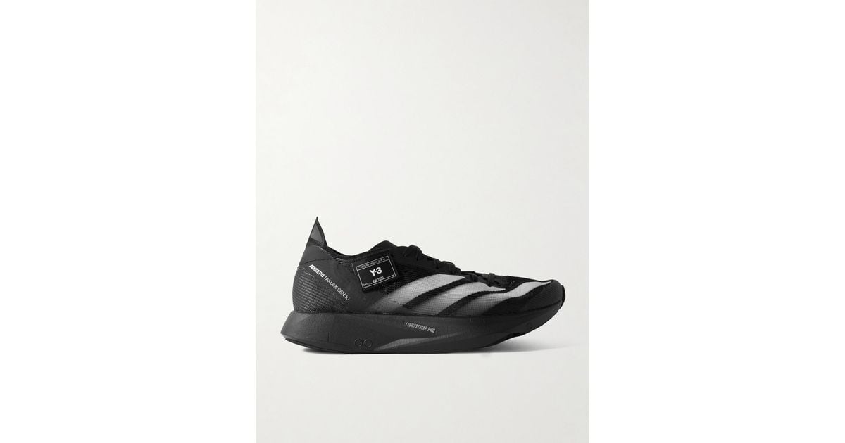 adidas Originals Y-3 Takumi Sen 10 Rubber-Trimmed Mesh Sneakers in ...