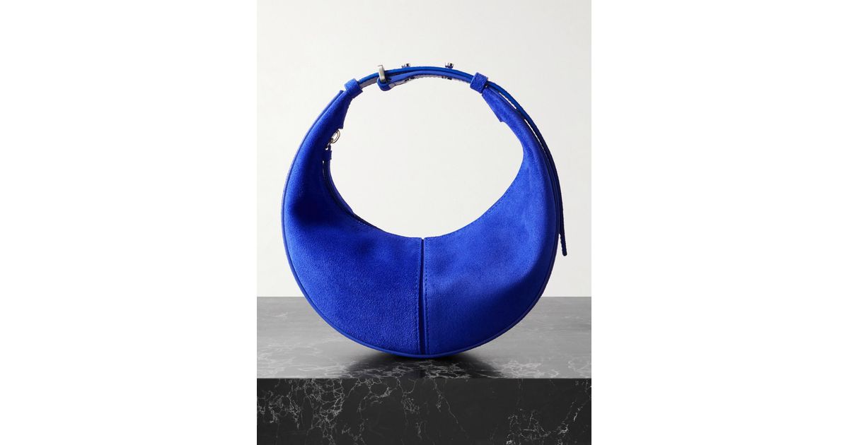 Proenza Schouler Slide Mini Paneled Leather-Trimmed Suede Shoulder Bag ...