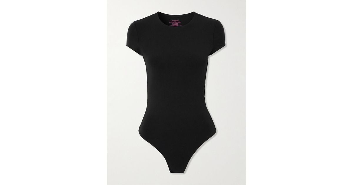 Commando Butter Luxe Stretch-Micro Modal Bodysuit in Black | Lyst