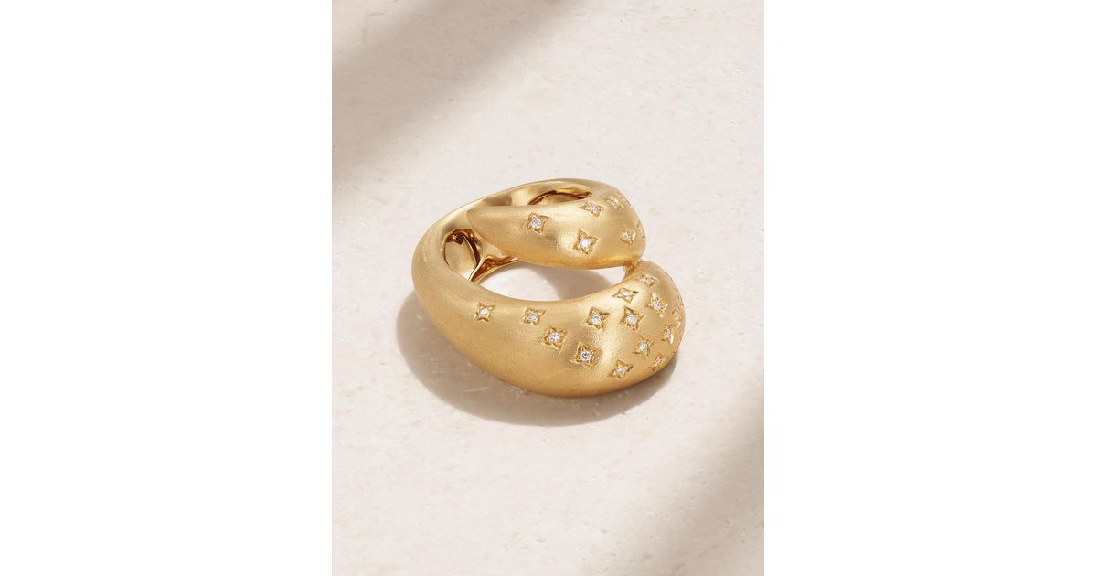 Maison H Jewels 18-Karat Diamond Ring in Natural | Lyst UK