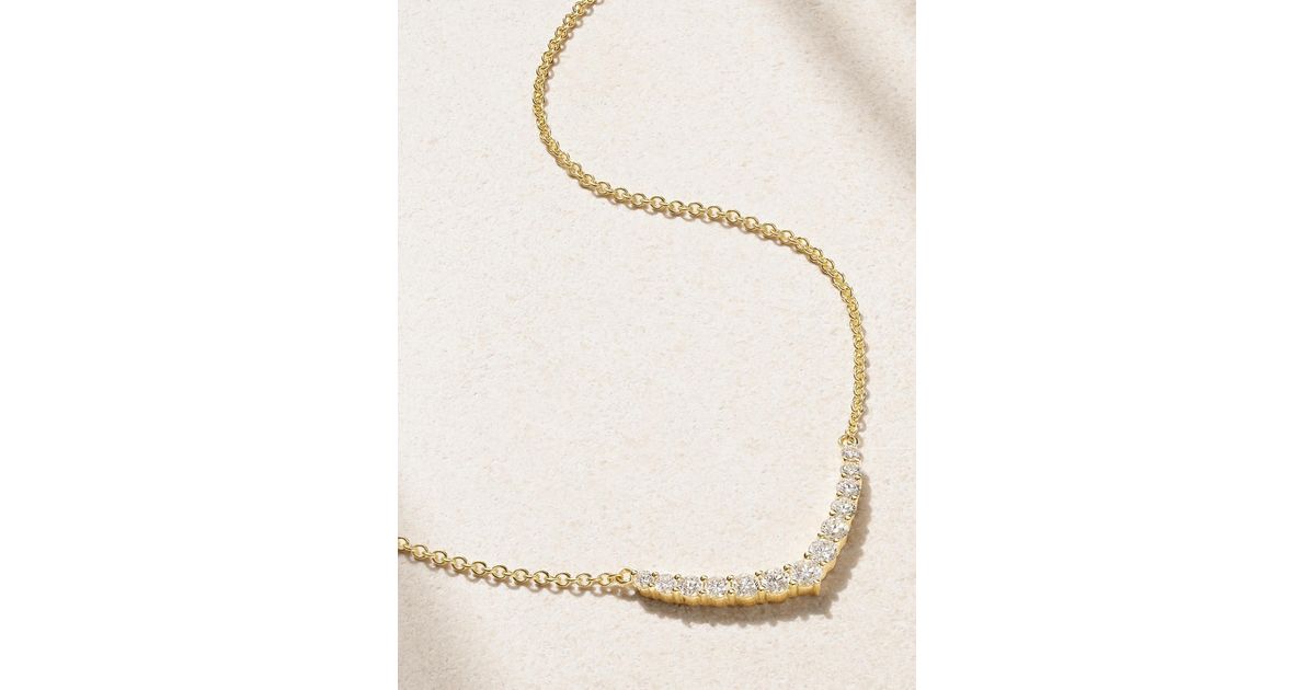 Anita Ko 18-Karat Diamond Necklace in Natural | Lyst