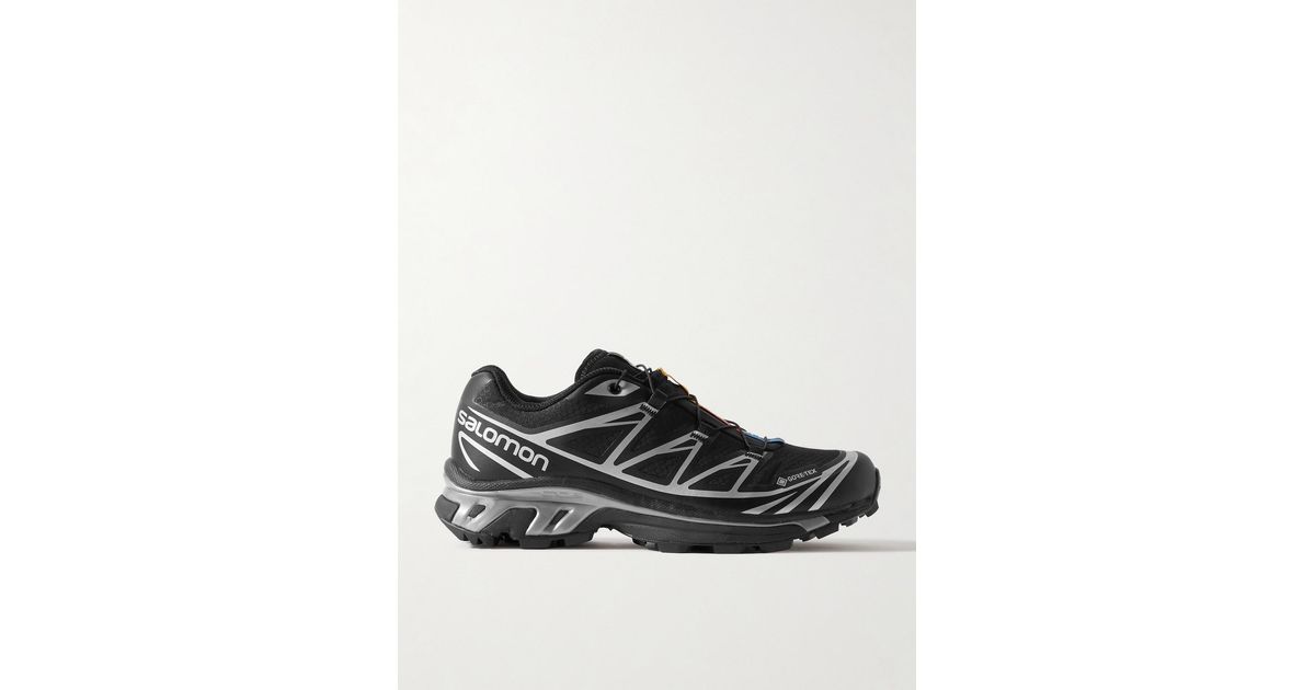 Salomon Xt-6 Gore-Tex Rubber-Trimmed Mesh Sneakers in Black | Lyst