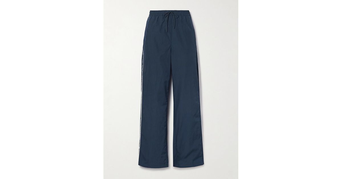 Nike Striped Shell Track Pants in Blue | Lyst