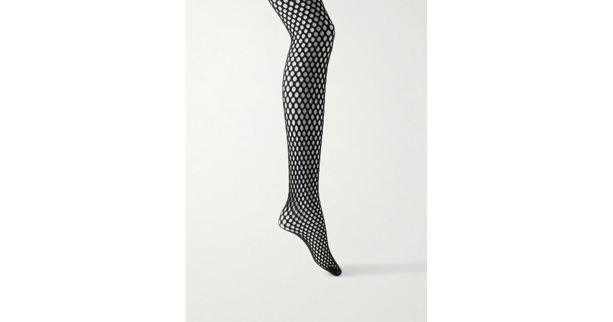 Wardrobe NYC Rhw Wool-Blend Fishnet Tights in White | Lyst
