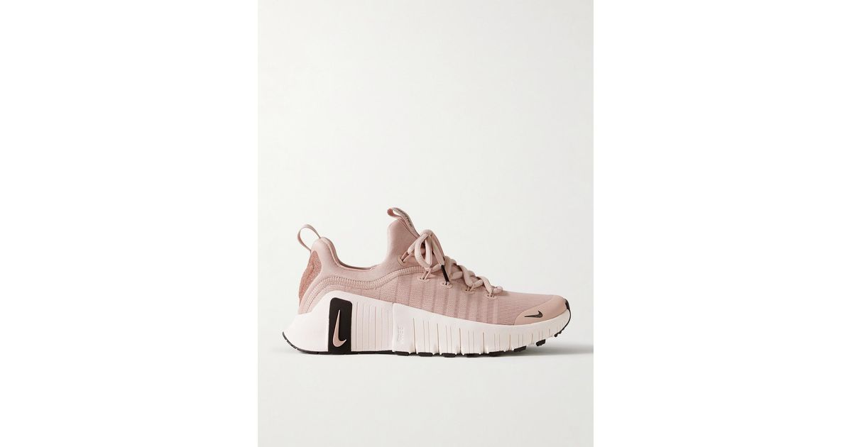 Nike Free Metcon 6 Mesh Sneakers in Pink | Lyst