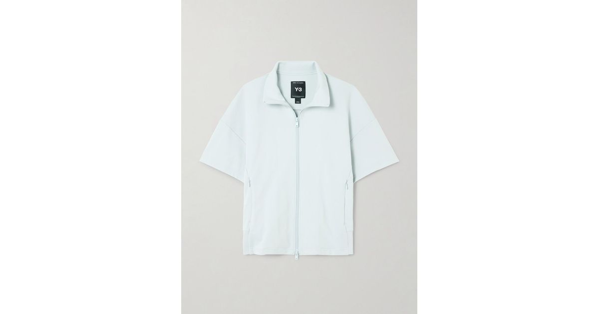adidas Originals Y-3 Piqué Top in White | Lyst
