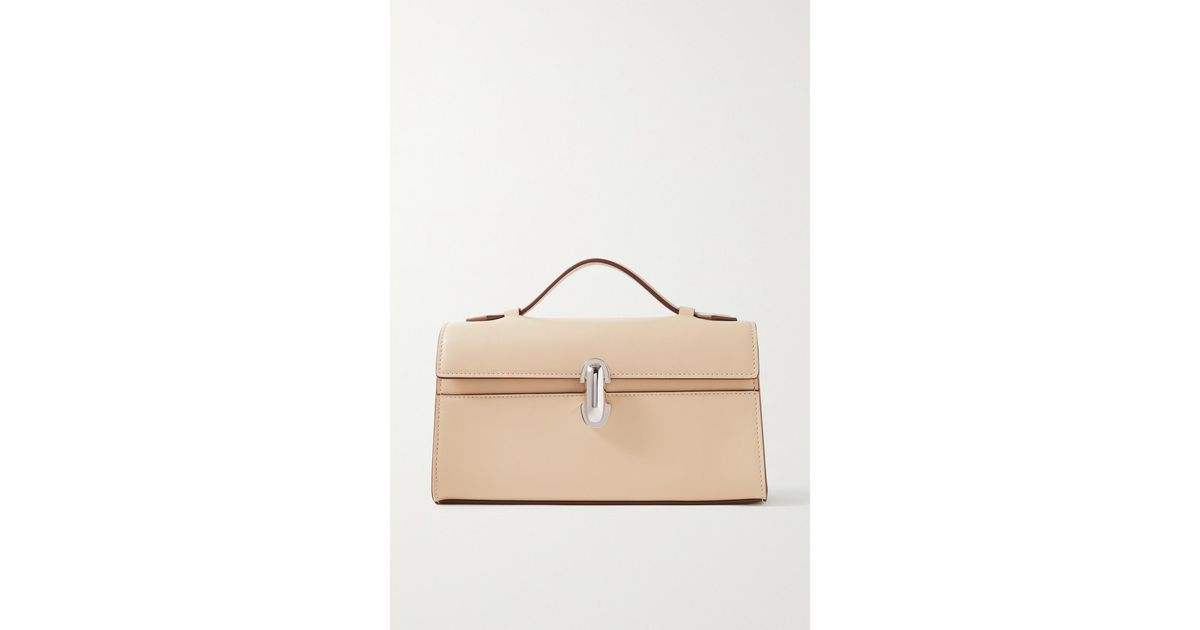 SAVETTE Symmetry Pochette Leather Tote in Natural | Lyst