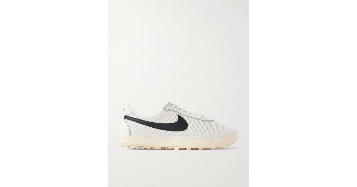 Nike Astrograbber Leather-Trimmed Mesh Sneakers in Natural | Lyst UK
