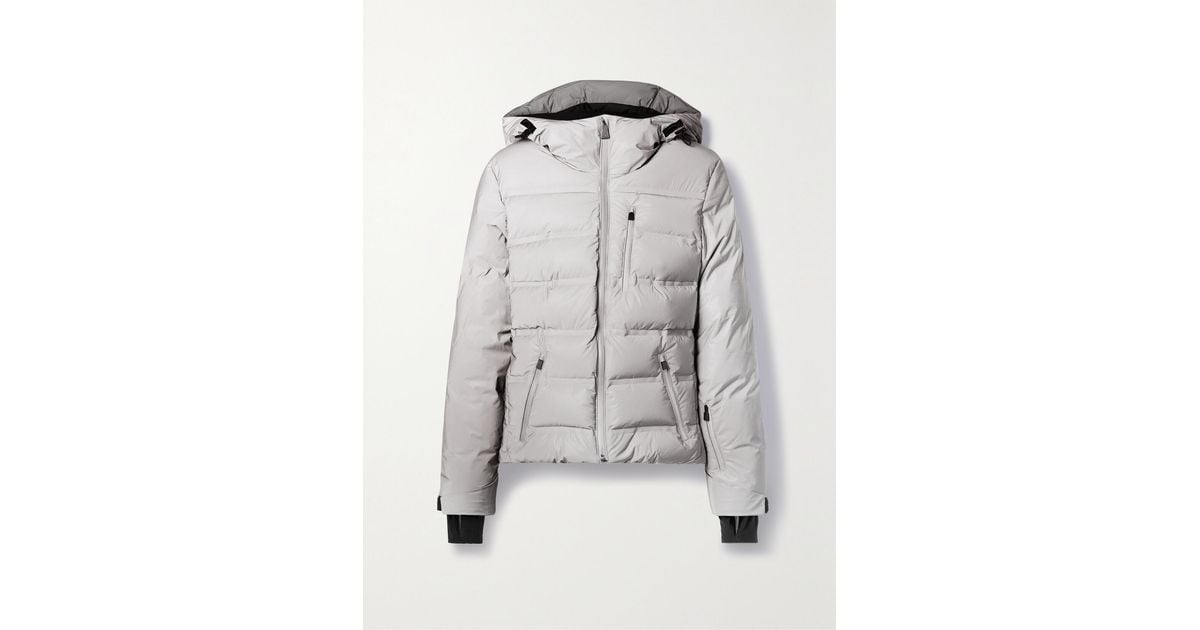 Aztech Mountain Nuke Quilted Dyntex Hooded Down Ski Jacket in Grey ...