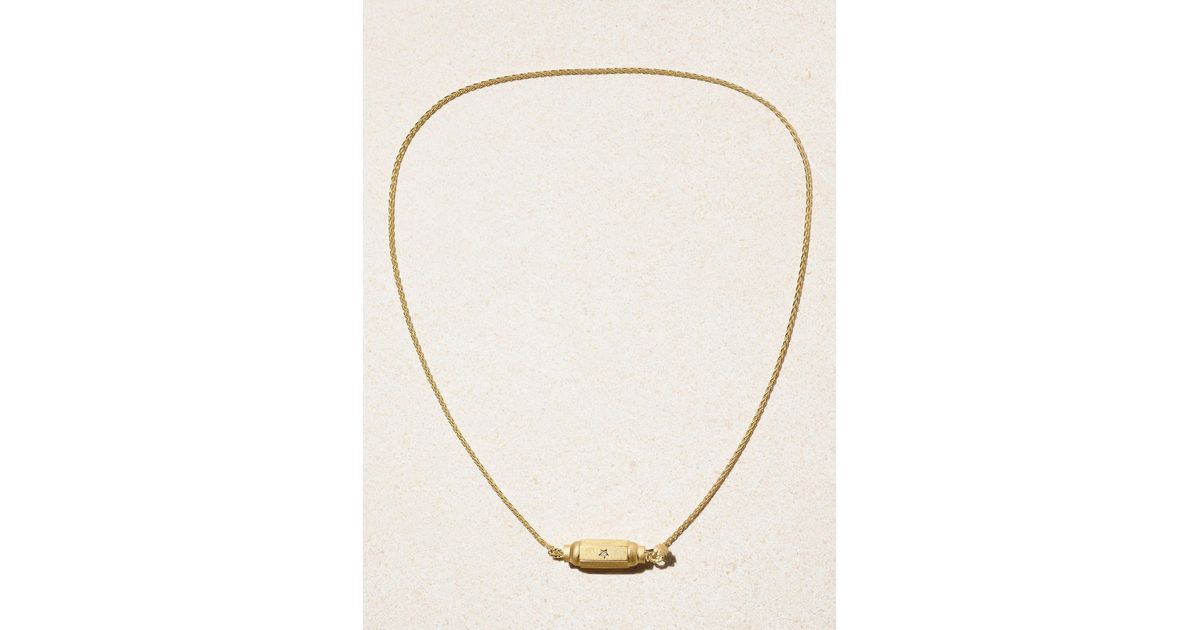 Marie Lichtenberg Micro Coco Locket 18-Karat Diamond Necklace in ...