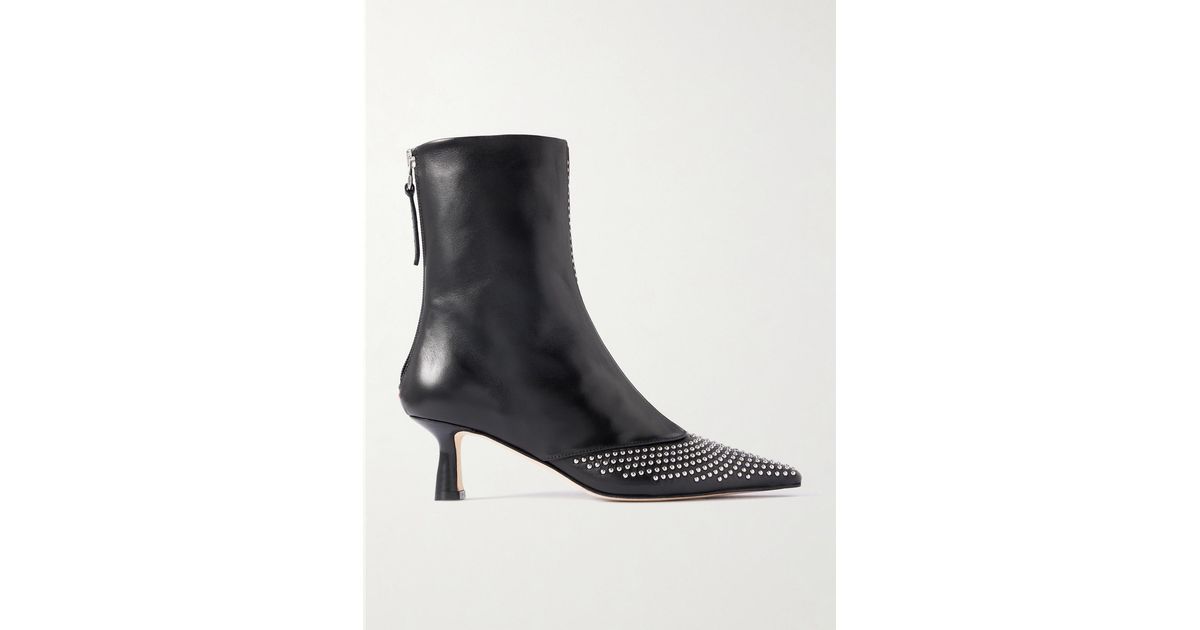 Aeyde Sila Studded Leather Ankle Boots in Black | Lyst