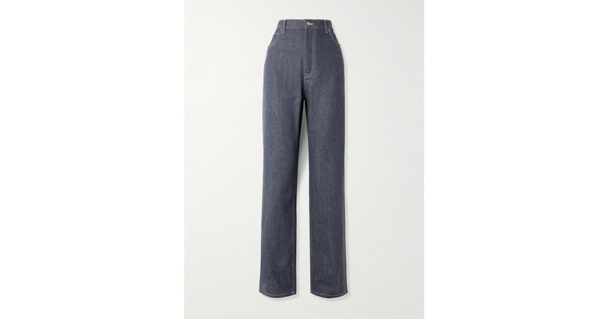 Loro Piana Tye Straight-Leg Jeans in Blue | Lyst