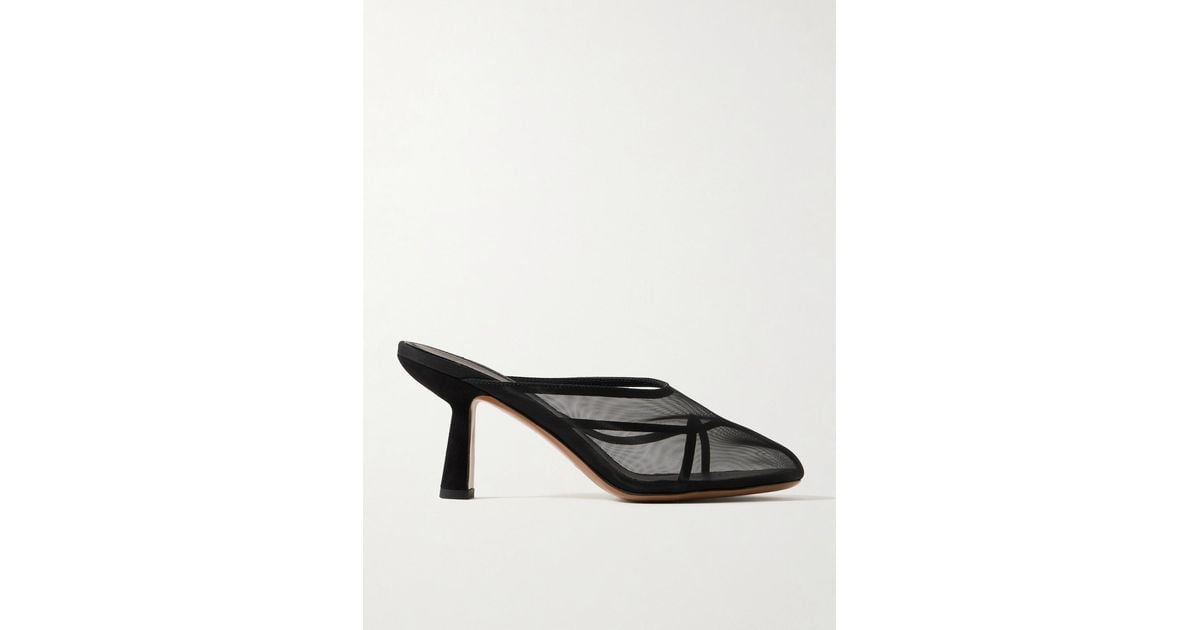 Neous Pherka Mesh Mules in Black | Lyst