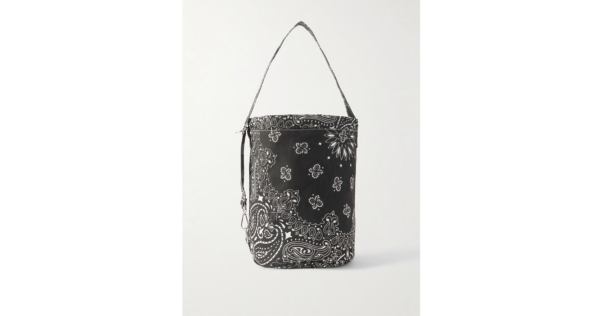 Call it By Your Name Paisley-Print Cotton Bucket Bag in White | Lyst