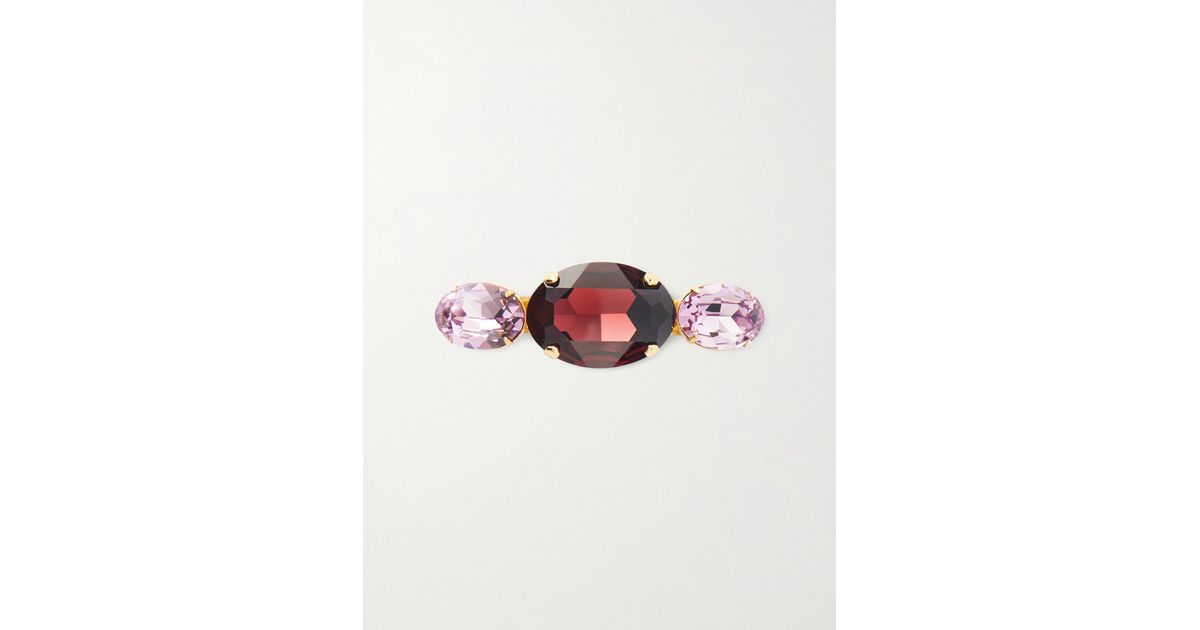Jennifer Behr Adrienne-Tone Crystal Hair Clip in Pink | Lyst UK