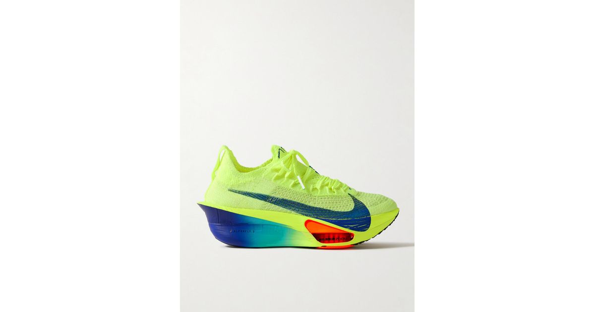 Nike Air Zoom Alphafly 3 Flyknit Sneakers in Green | Lyst