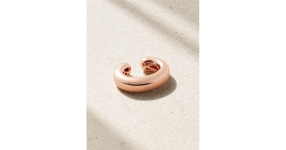 Anita Ko Cosmo 18-Karat Rose Ear Cuff in Natural | Lyst