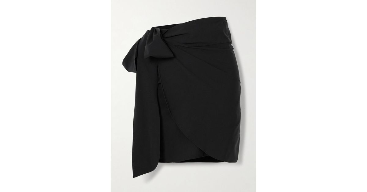 Hunza G Stretch-Jersey Pareo in Black | Lyst