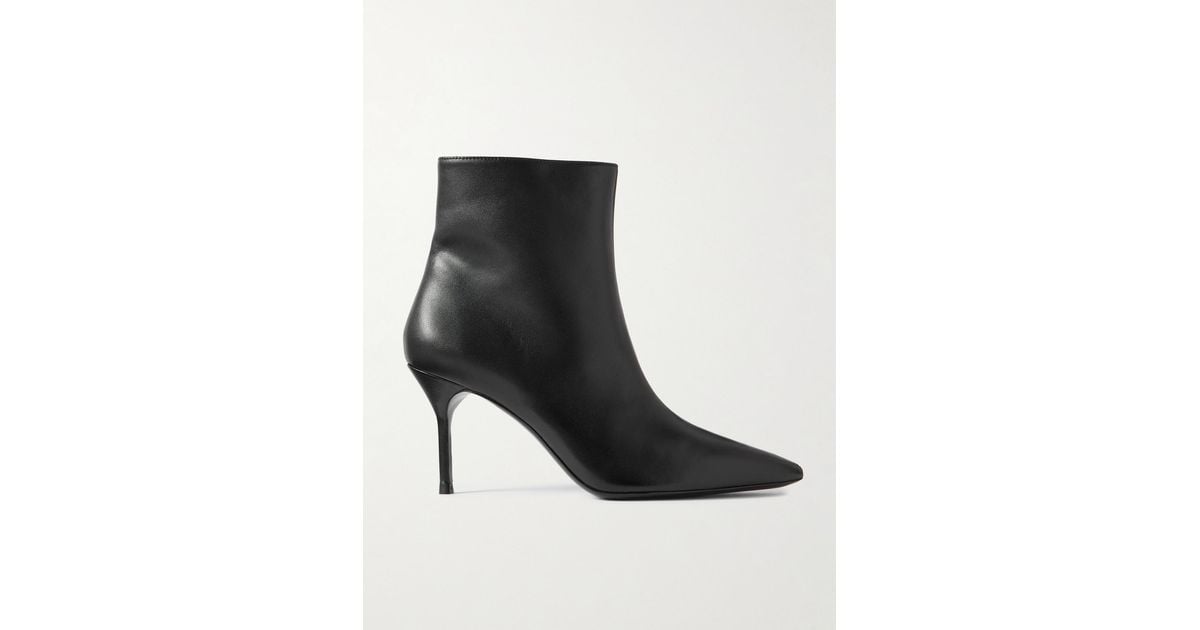 STAUD Sebastian Leather Ankle Boots in Black | Lyst UK