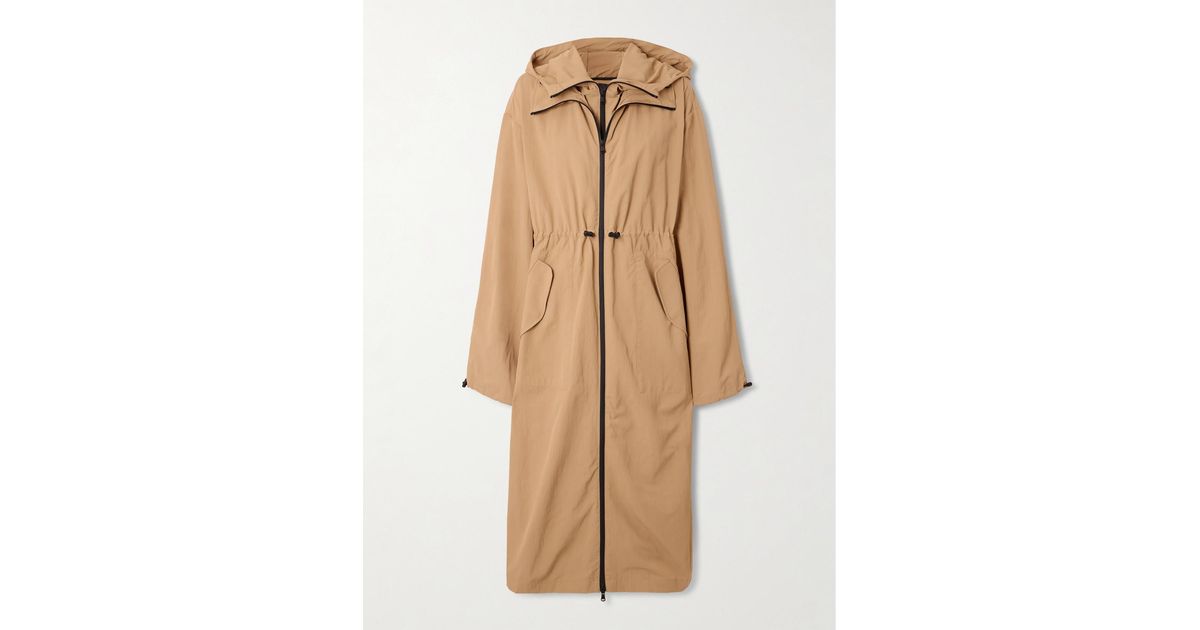 Wardrobe NYC Rhw Hooded Layered Shell Parka in Natural | Lyst