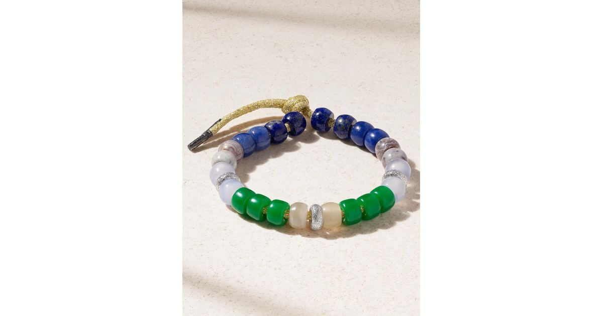 Carolina Bucci Forte Beads Montauk Sterling, Multi-Stone And Lurex ...