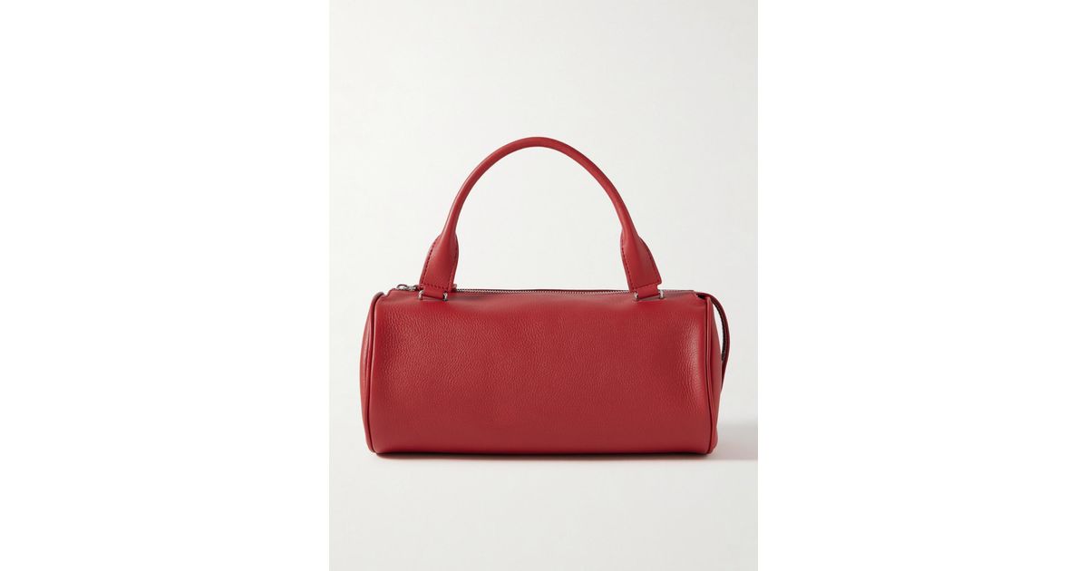 The Row Edith Leather Tote in Red | Lyst