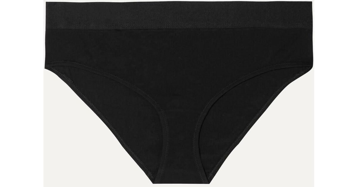 Skin Net Sustain Hadlee Stretch Organic Pima Cotton Briefs in Black | Lyst