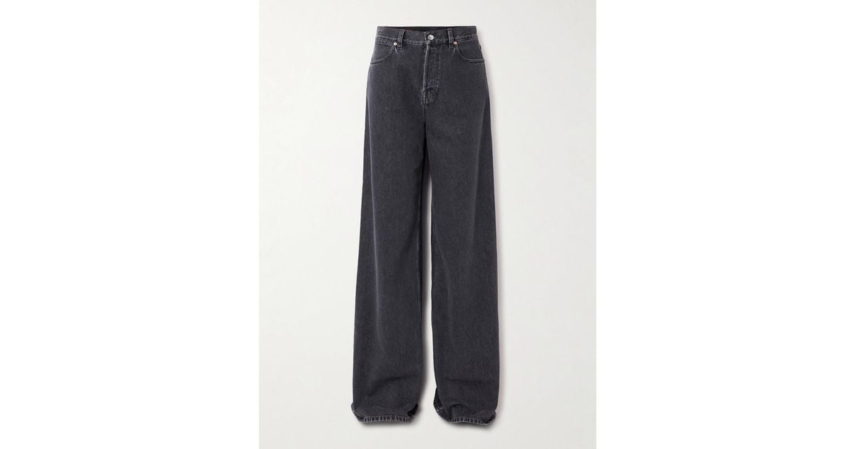 Gucci Low-Rise Wide-Leg Jeans in Blue | Lyst