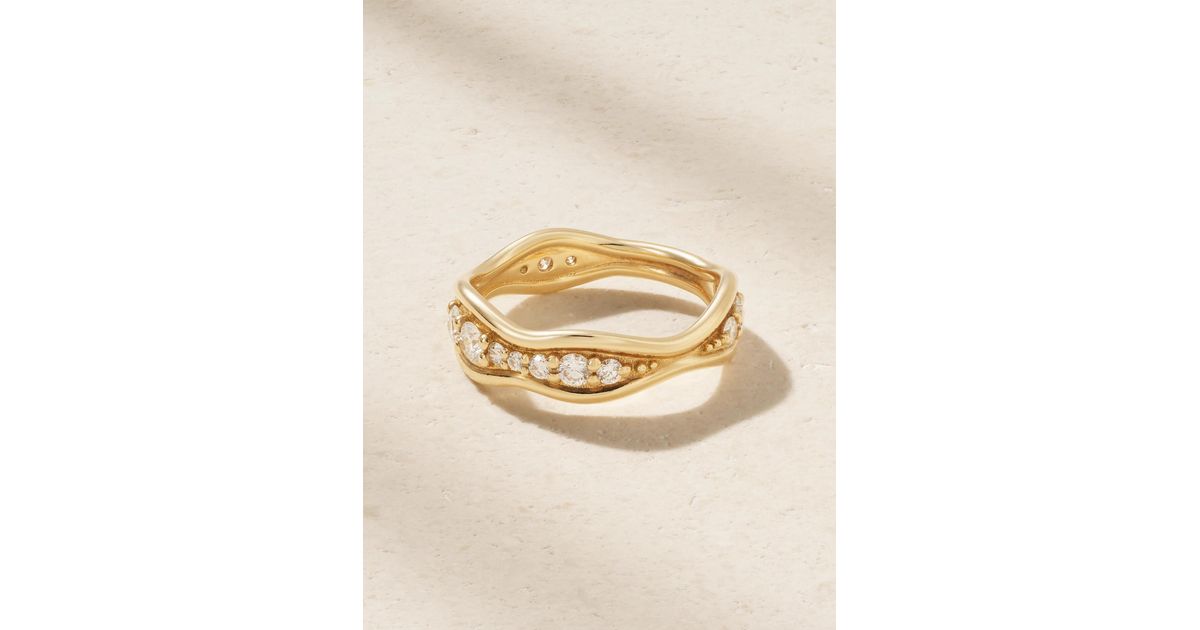 Fernando Jorge Fluid 18-Karat Diamond Ring in Natural | Lyst