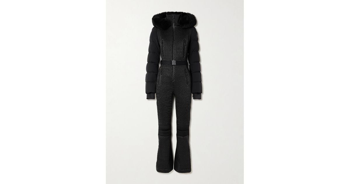 Mackage Lorelle Belted Hooded Plush-Trimmed Quilted Padded Down Ski ...
