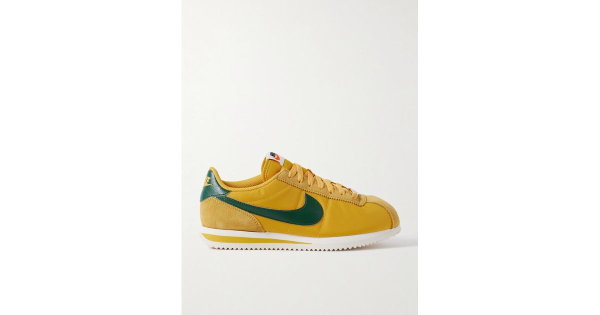 Nike S Cortez Textile Sneakers Ochre Gorge in Yellow | Lyst