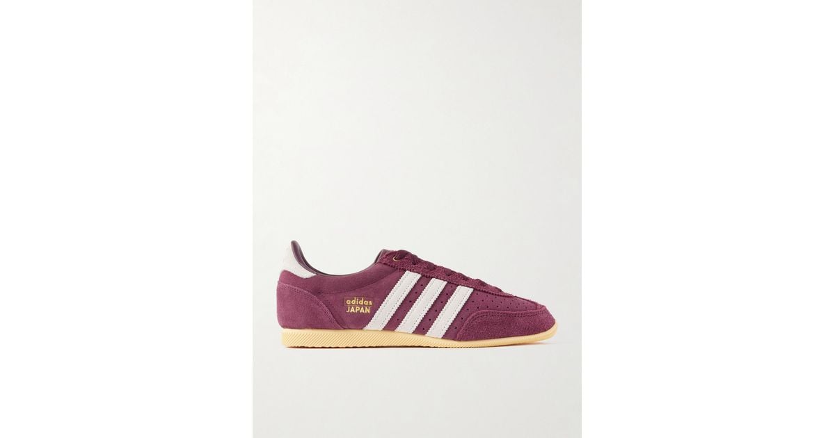 adidas Originals Japan Leather-Trimmed Suede Sneakers in Purple | Lyst UK